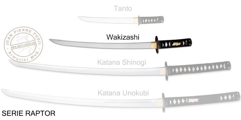 Sabre Wakizashi modèle Raptor par Paul Chen - JP Fusil
