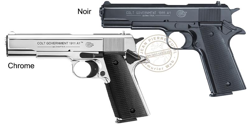 Blank firign pistol Colt Government 1911 A1 9mm - JP Fusil Couleur Black