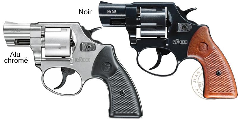 Revolver d'alarme Rohm RG59 à blanc / gaz 9mm RK - Armurerie JP Fusil ...