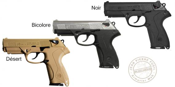 BRUNI Mod. P4 blank firing pistol - Black or Dual Tone - 9mm blank bore ...