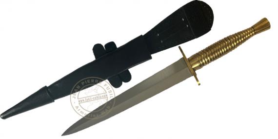 LINDER combat Knife - British Commando - fusil Calais Couleur Gold