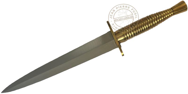 LINDER combat Knife - British Commando - fusil Calais Couleur Gold