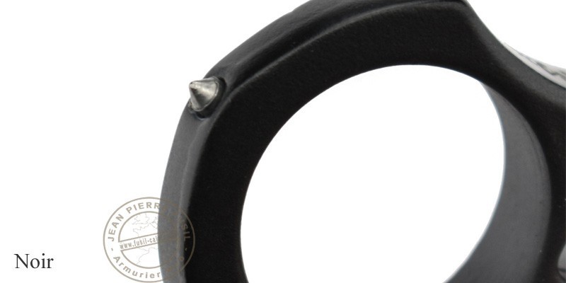 One finger skull knuckle duster with point - Jp Fusil Couleur Antique black