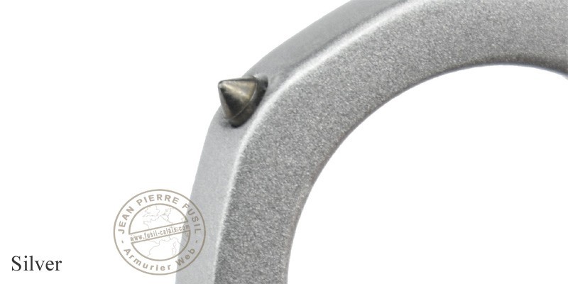 One finger skull knuckle duster with point - Jp Fusil Couleur Silver